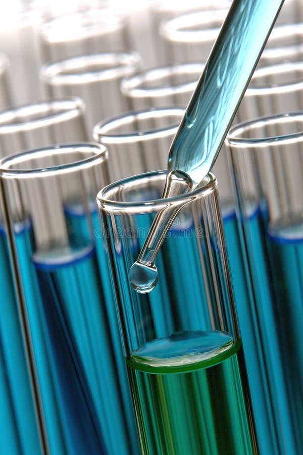 Laboratory Test Tubes in Science Research Lab Stock Image - Image of ...