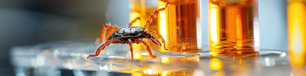 Laboratory Test Tubes Tick Vaccine. Selective Focus Stock Photo - Image ...