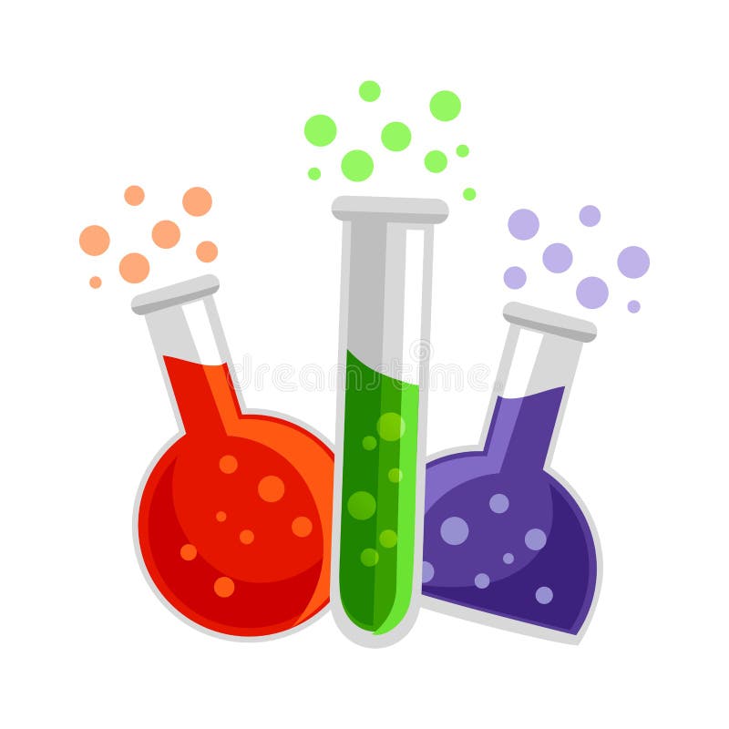 Laboratory Test Tubes stock vector. Illustration of analysis - 69098443