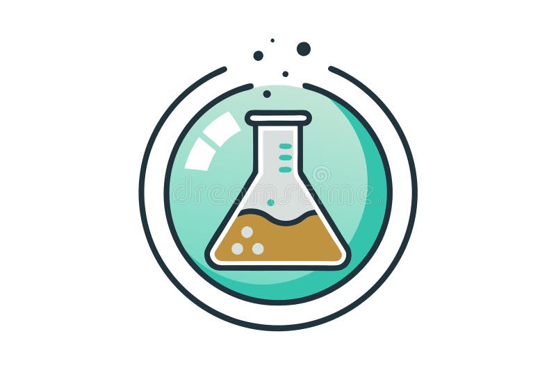 Laboratory Tested Icon with Scientific Flask and Checkmark Symbol ...