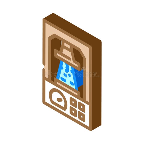 Laboratory Testing Cement Production Isometric Icon Vector Illustration ...