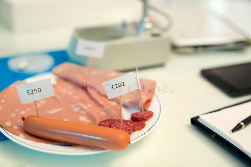 Laboratory Testing of Cured Meat Products Stock Photo - Image of people ...