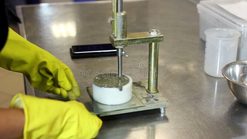 Laboratory Tests in Production of Cement and Concrete Stock Footage ...