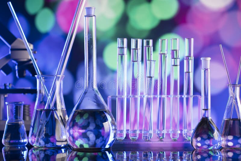 Science Theme. Modern Scientific Laboratory Interior. Stock Photo ...