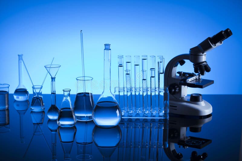 Laboratory Theme. Place for Typography and Logo. Stock Photo - Image of ...