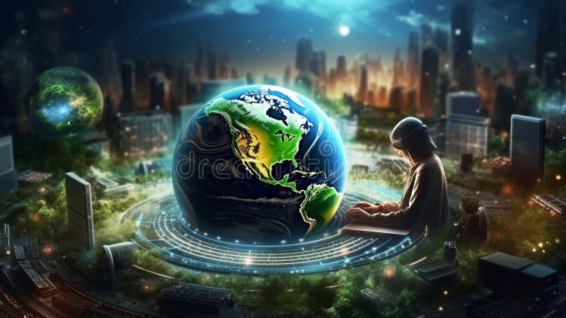 Modern City. Green Technology and Environmental Technology. Science ...