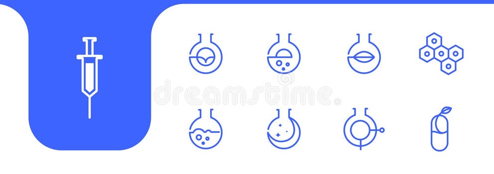 Laboratory Tools Kits Icon Line Design Vector Stock Vector ...