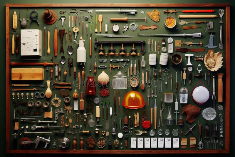Laboratory Tools Layout, Deconstructed. Beautiful Illustration Picture ...