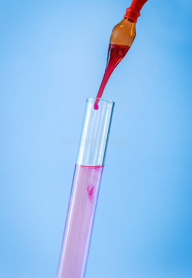 Laboratory Tubes with Colored Liquids. Stock Photo - Image of chemistry ...