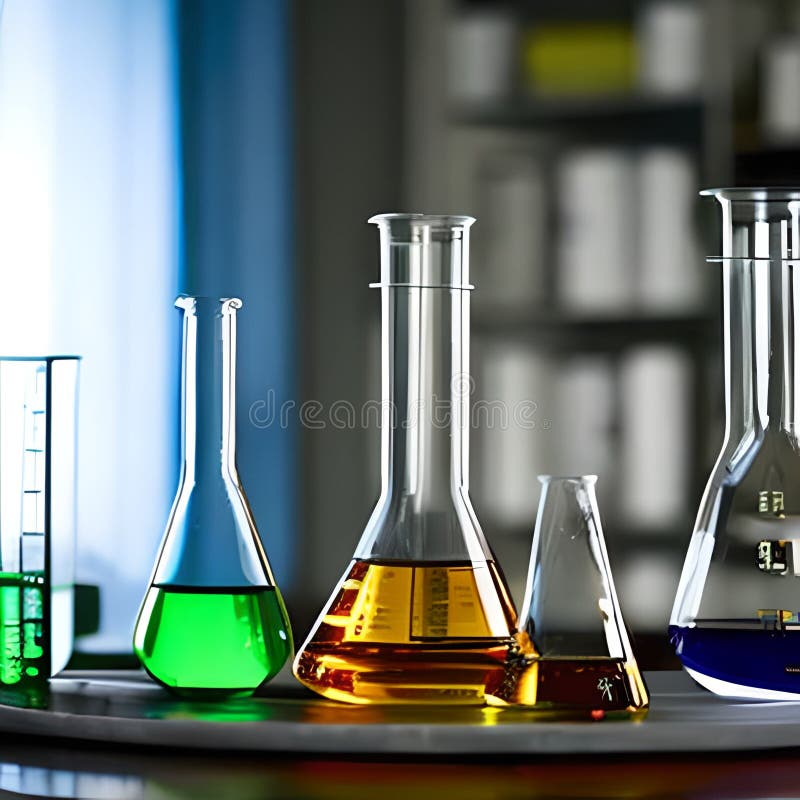 Laboratory Tubes with Liquid Stock Illustration - Illustration of ...