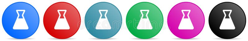 Laboratory buttons set stock vector. Illustration of health - 33443126