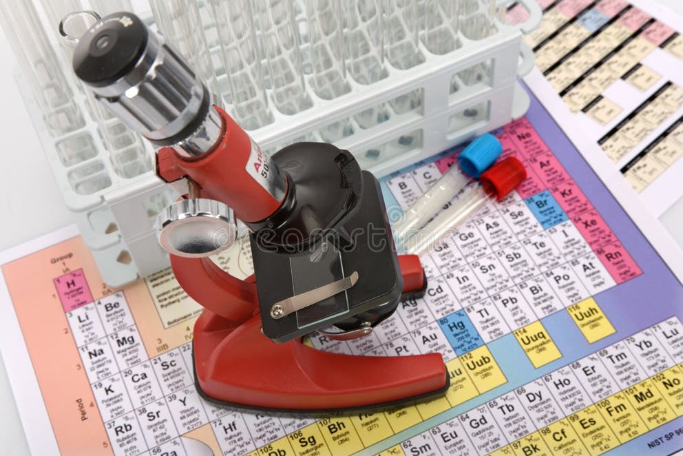 Laboratory Ware and Microscope Stock Photo - Image of microscope ...