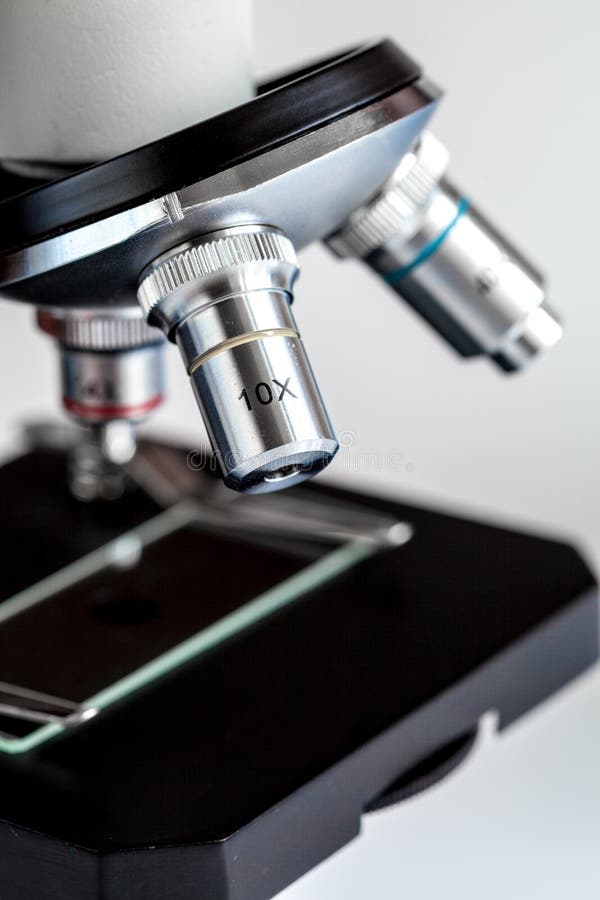 Laboratory Work with Microscope Macro Stock Image - Image of scientific ...