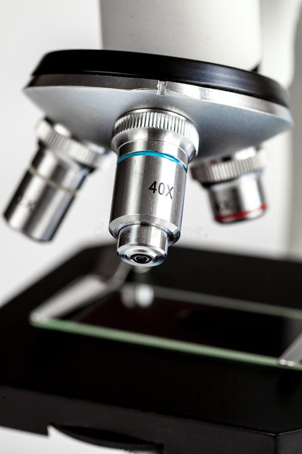 Laboratory Work with Microscope Macro Stock Image - Image of discover ...