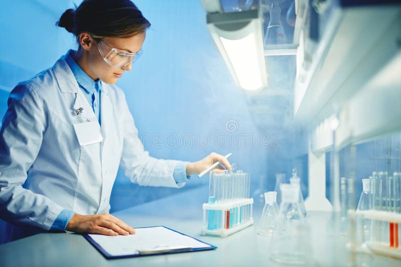 Laboratory work stock image. Image of gloved, people - 33658229