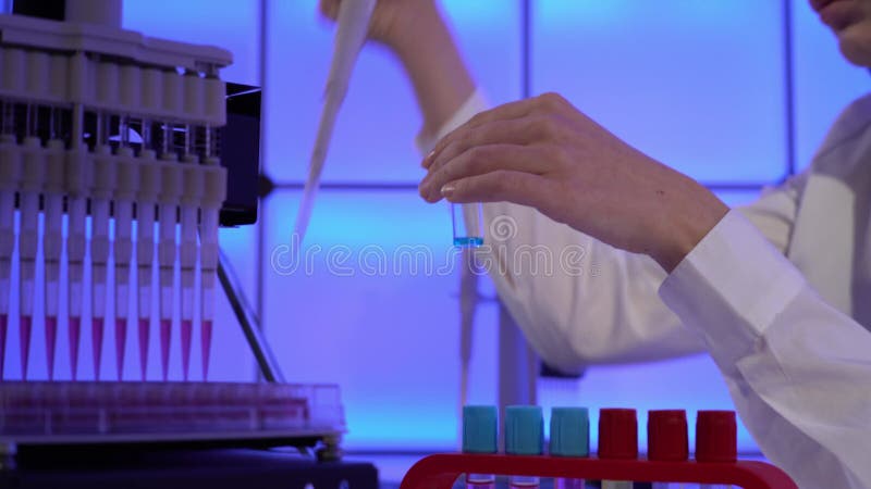 Laboratory Worker in Modern Microbiology Lab Stock Video - Video of ...