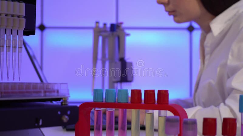 Laboratory Worker in Modern Microbiology Lab Stock Video - Video of ...