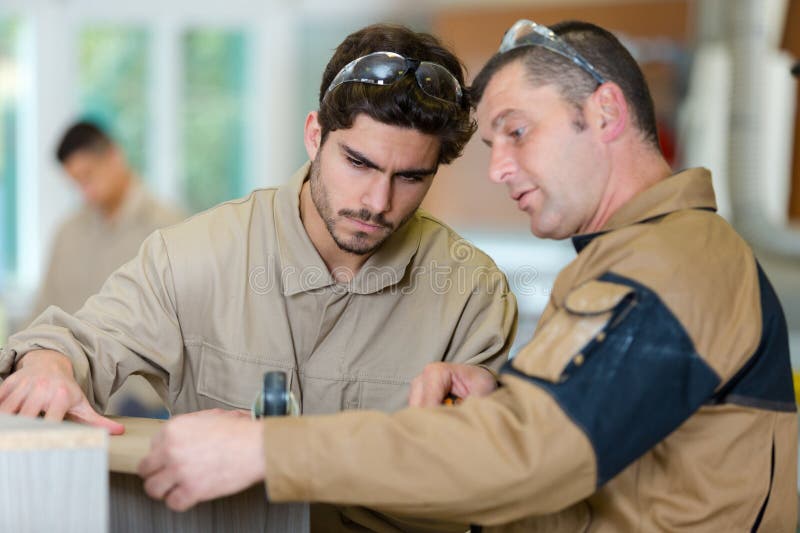 Laborer Workers Picking Right Board Material Stock Image - Image of ...