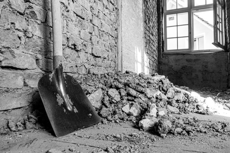 Laborious Work an Old House is Restored Stock Photo - Image of heritage ...