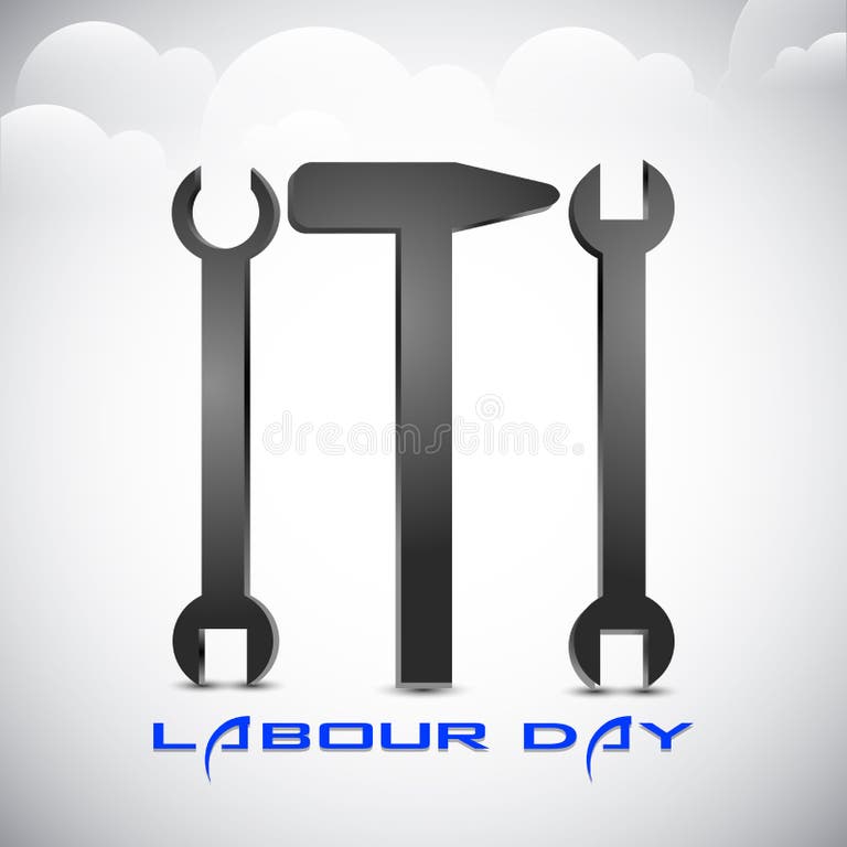 Labour Day Abstract stock illustration. Illustration of construction ...