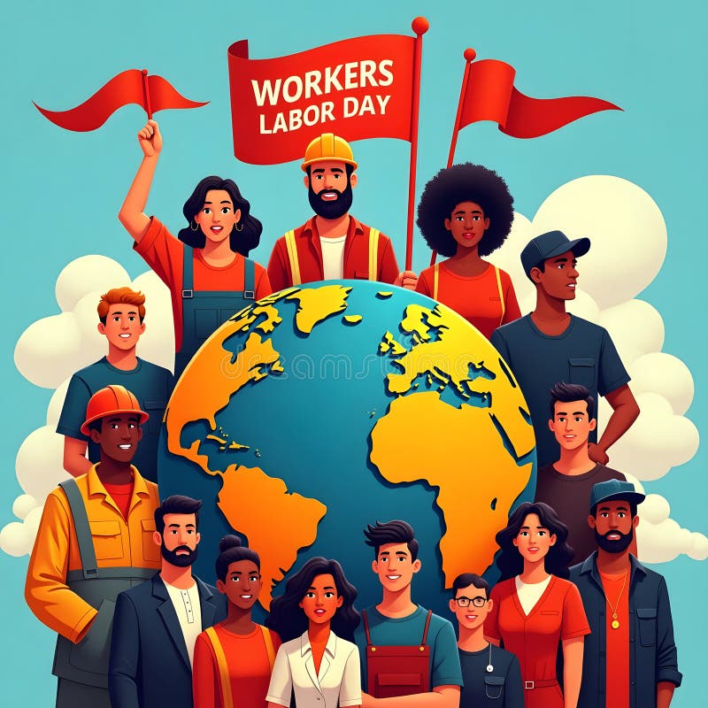 International Labour Day Celebrations Around the World Stock ...
