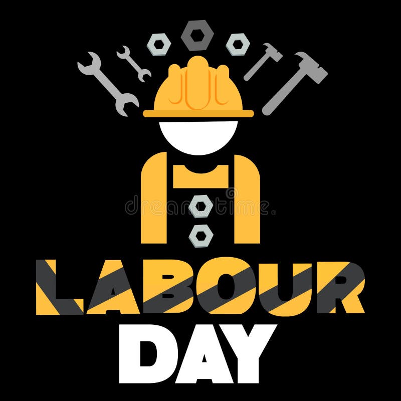 Labour Day Text Design.Brochure Flyer Banner, and Poster Stock Vector ...