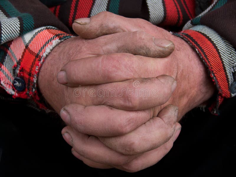 Labour Hands Of The Old Person Picture. Image: 9396361