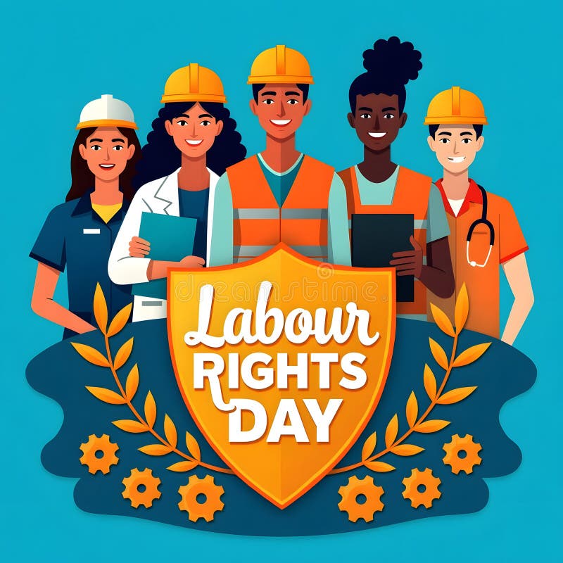 May 1st Labour Rights Day Illustration Stock Illustration ...
