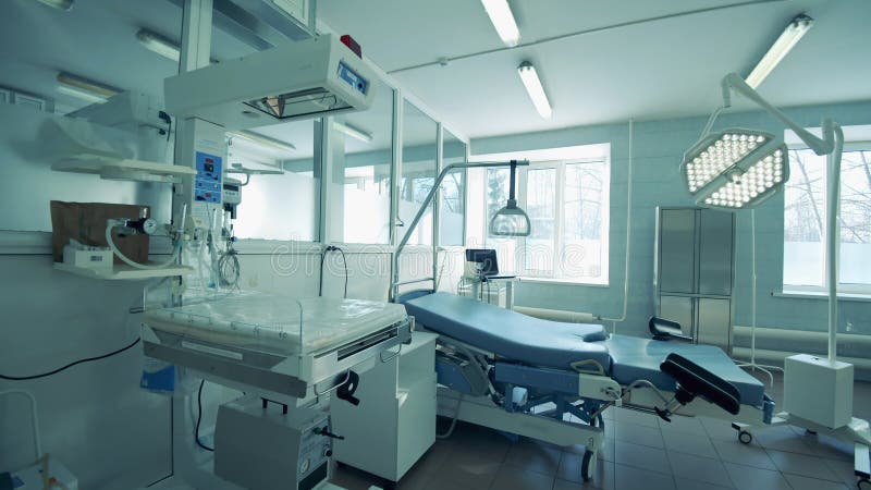 Labour Ward with Modern Equipment Stock Video - Video of maternity ...