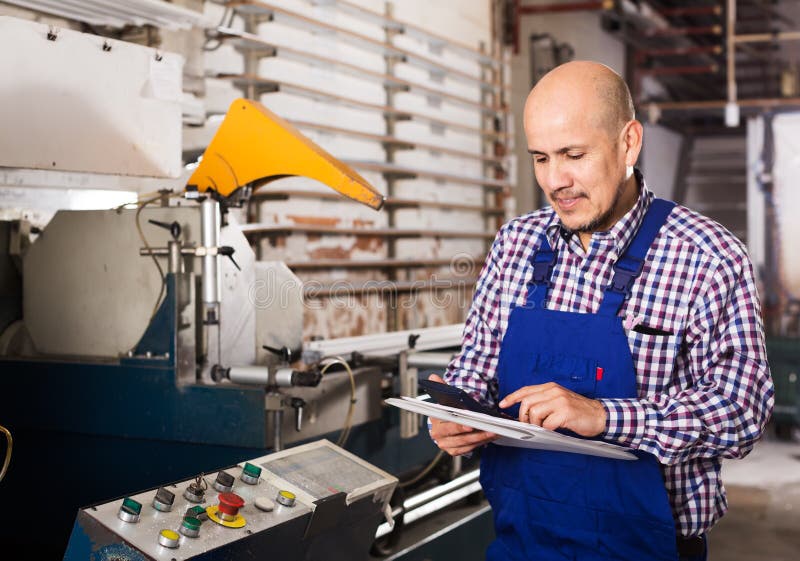Labour Working on Lathe Machine Stock Image - Image of milling, profile ...
