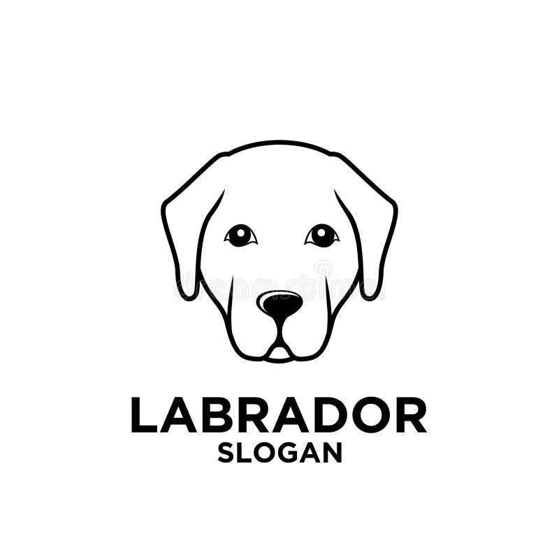 Labrador Retriever Head Outline Stock Illustrations – 1,088 Labrador ...