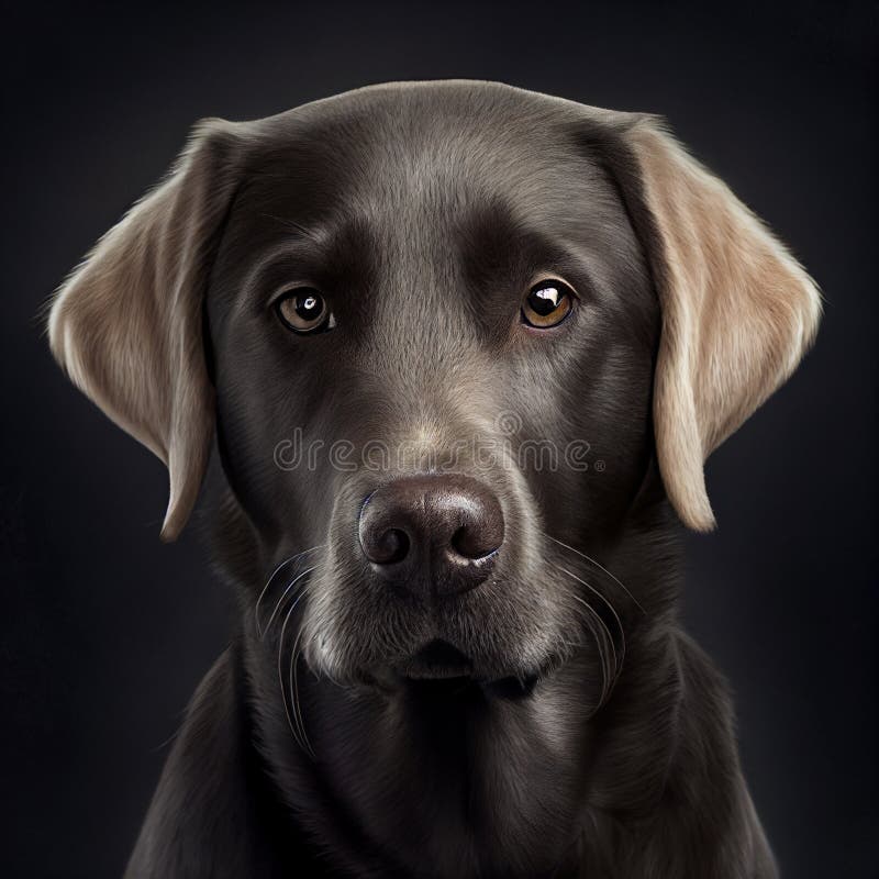 Labrador Retriever. Portrait of a Labrador Retriever Dog. Ai Generated ... Labrador Retriever. Portrait of a Labrador Retriever Dog. Ai Generated ...