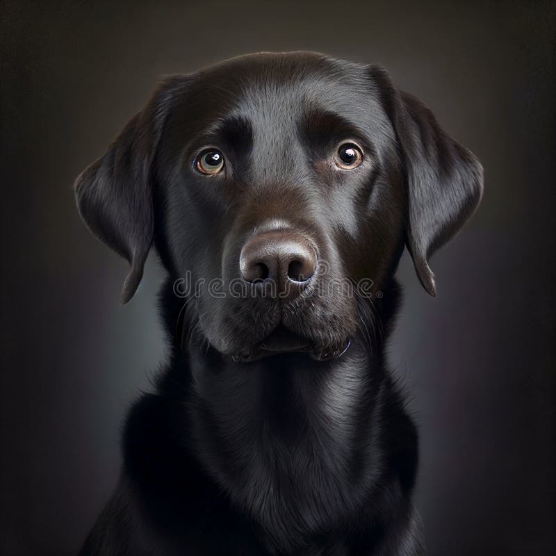 Labrador Retriever. Portrait of a Labrador Retriever Dog. Ai Generated ...