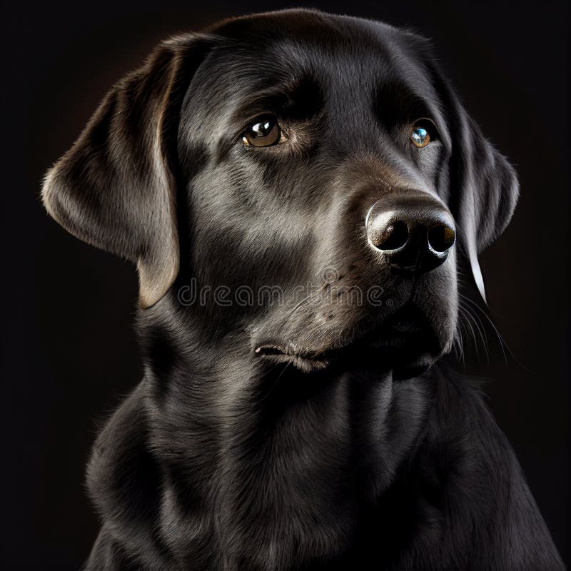 Labrador Retriever. Portrait of a Labrador Retriever Dog. Ai Generated ...