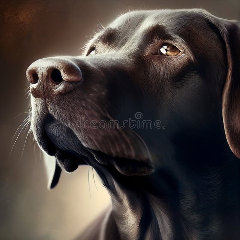 Labrador Retriever. Portrait of a Labrador Retriever Dog. Ai Generated ...