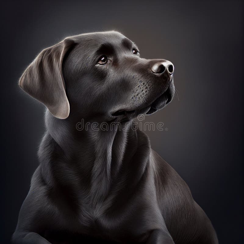 Labrador Retriever. Portrait of a Labrador Retriever Dog. Ai Generated ...