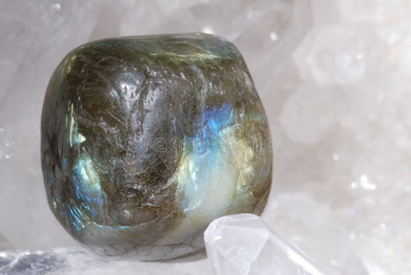 Labradorite gem stock photo. Image of isolated, medicine - 7687484