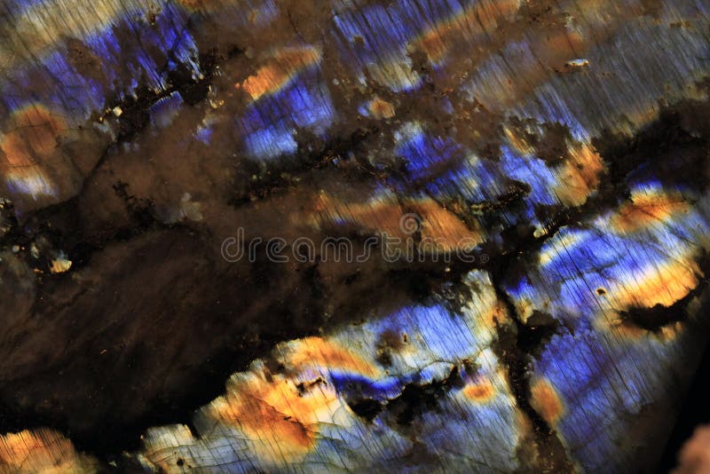 Labradorite Mineral Texture Stock Image - Image of blue, color: 163966975