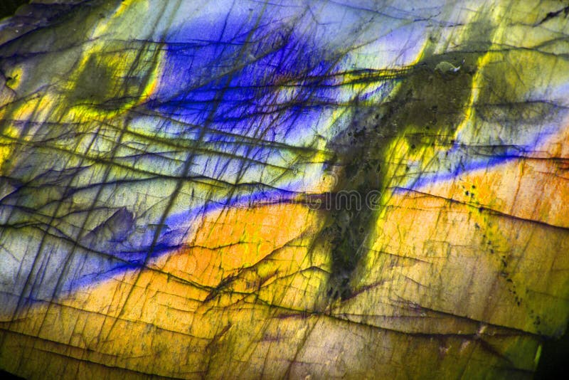 Labradorite Mineral Texture Stock Image - Image of precious, polished ...