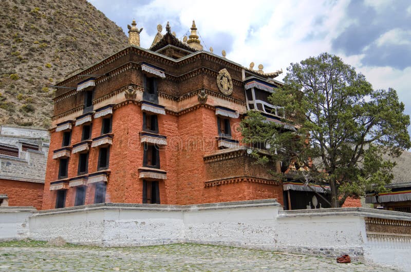 Labrang Monastery in Xiahe, China Stock Photo - Image of geluk ...