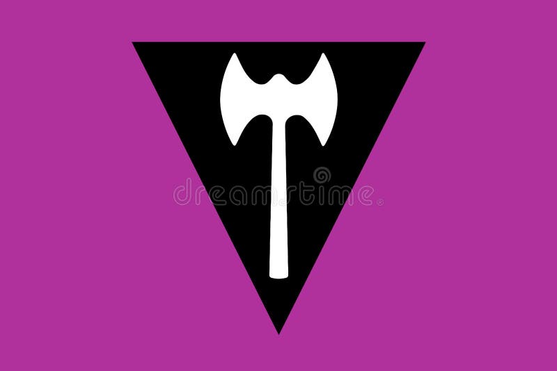 Labrys Lesbian Pride Flag Background Illustration Stock Illustration ...
