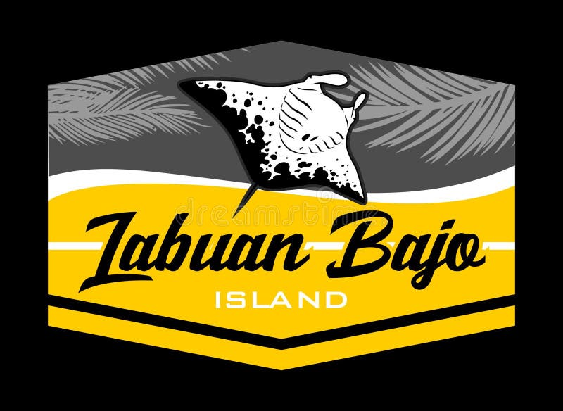 Labuan Bajo Island for Graphic Design Needs Stock Vector - Illustration ...