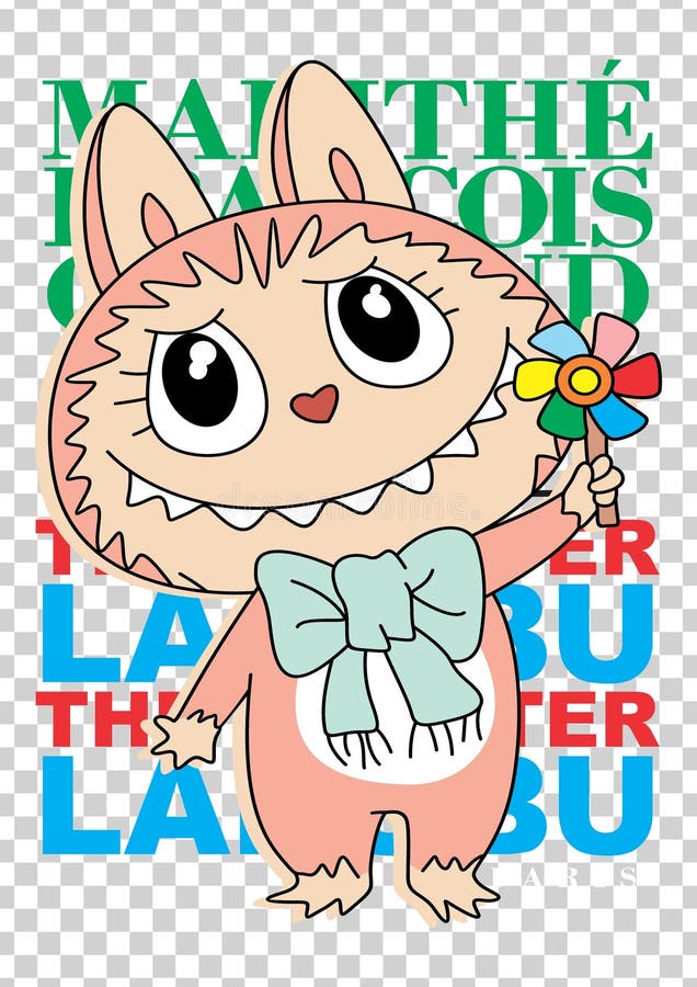 Labubu Design Vector Illustration, Printable, CorelDraw, Illustration ...
