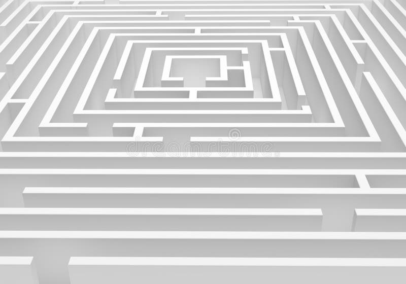 Labyrint stock illustratie. Illustration of uitgang, ontdekking - 34926599