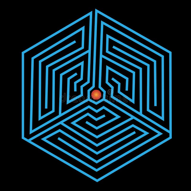 Labyrinth stock vector. Illustration of infinity, swirl - 11335491