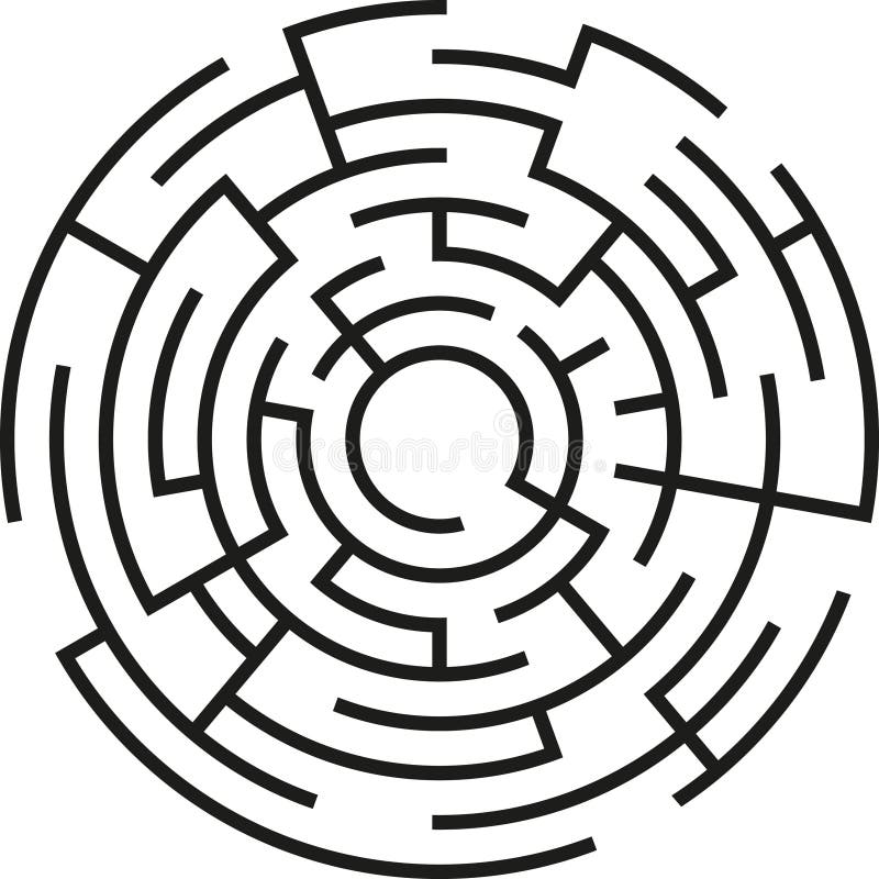 Labyrinth vektor abbildung. Illustration von kompliziert - 15005643