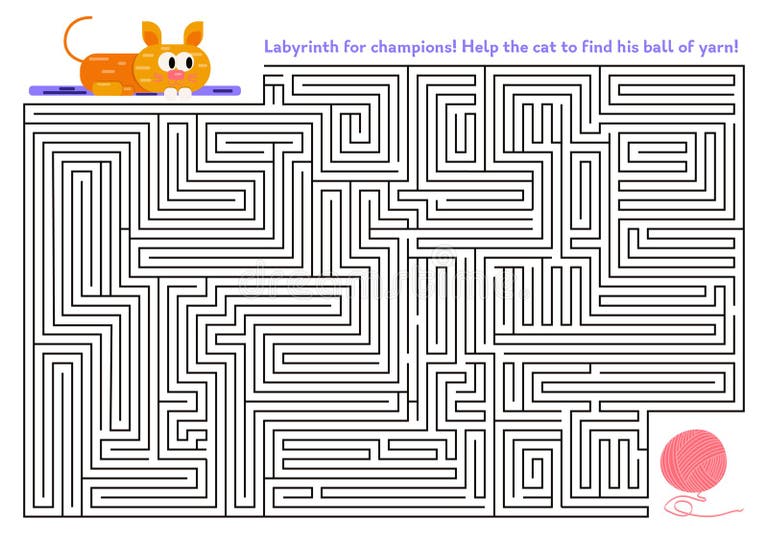 Worksheet Labyrinth Stock Illustrations – 10,258 Worksheet Labyrinth ...