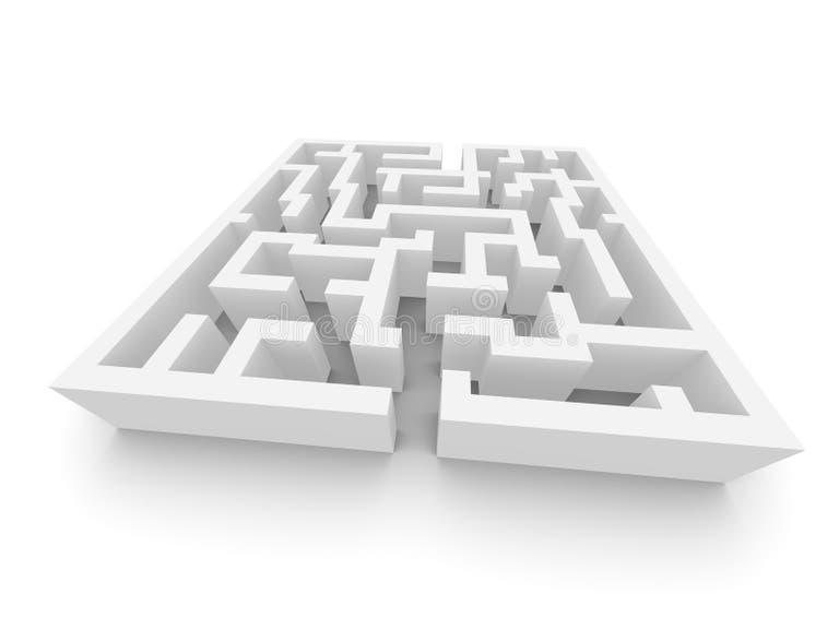 White Blank Maze Stock Illustrations – 503 White Blank Maze Stock ...