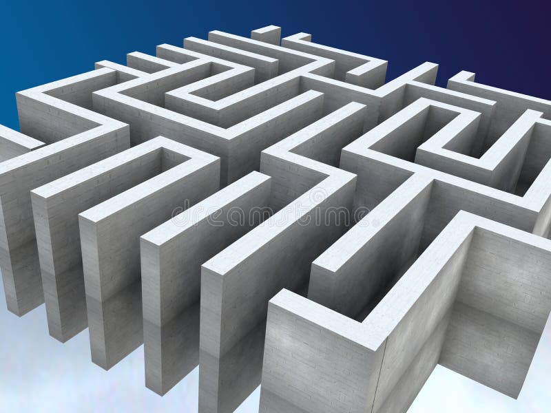 Labyrinth stock illustration. Illustration of exploration - 43458623 Labyrinth stock illustration. Illustration of exploration - 43458623