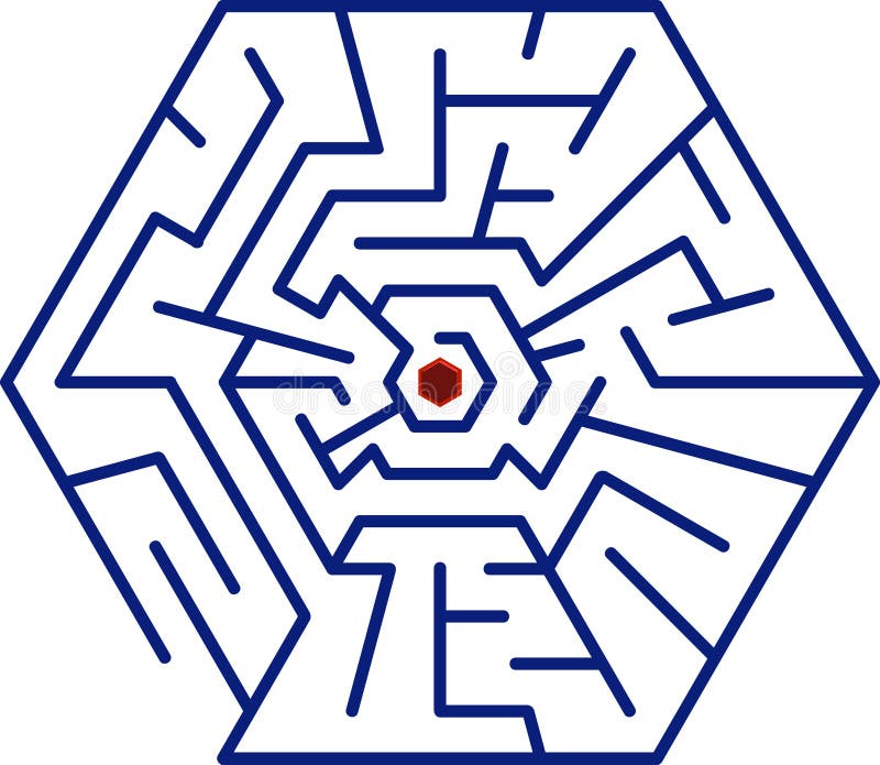 Kleines Labyrinth stock abbildung. Illustration von entdeckung - 9295519